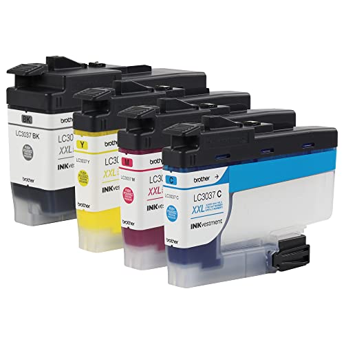 BrotherĀ® LC3037 Genuine High-Yield Multi-Pack Ink, Black/Cyan/Magenta/Yellow, Pack Of 4 Cartridges, LC30374PKS