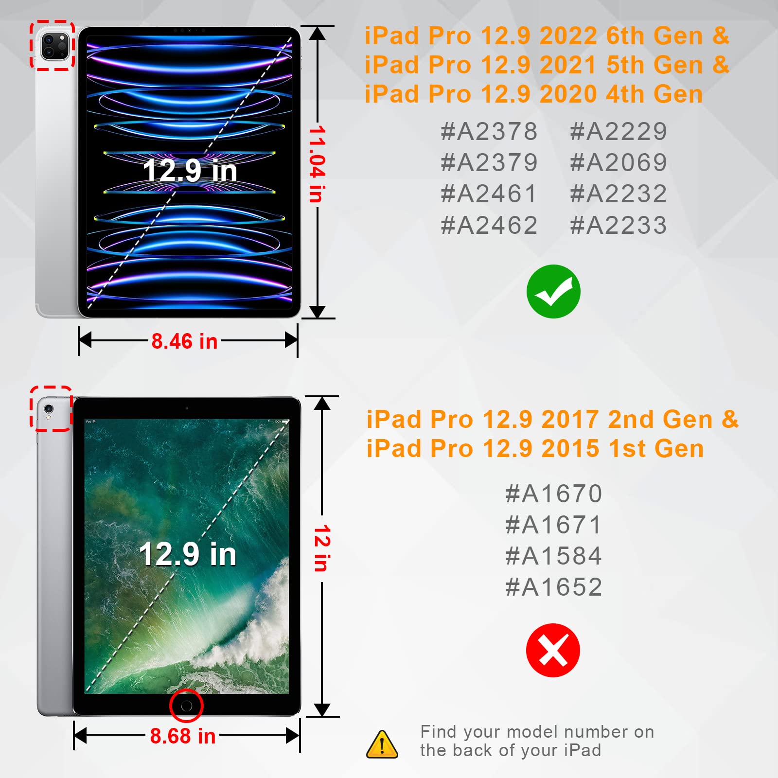 Fintie Folio Case for iPad Pro 12.9" 6th Generation 2022, Multi-Angle Smart Stand Cover w/Pencil Holder & Pocket, Also Fit iPad Pro 12.9 2021 5th & 2020 4th & 2018 3rd Gen, US Flag
