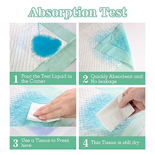 MILDPLUS Disposable Bed Pads 30“X36” (50 Pcs) Extra Large Underpads for Incontinence Disposable Pads for Adult, Bedwetting Child or Pets (90g/Piece, 7g SAP)