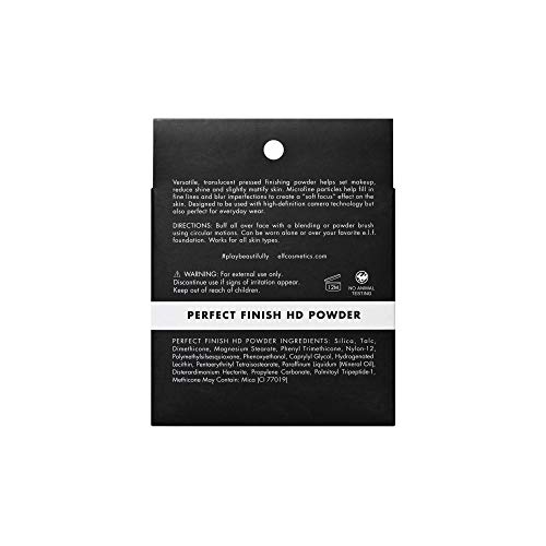 e.l.f, Perfect Finish HD Powder, Convenient, Portable Compact, Fills Fine Lines, Blurs Imperfections, Soft, Smooth Finish, Anytime Wear, 0.28 Oz