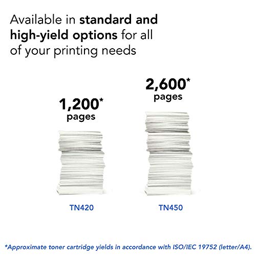 Brother Genuine Toner Cartridge, TN420, Replacement Black Toner, Page Yield Up to 1,200 Pages / 6-Toner Cartridges6
