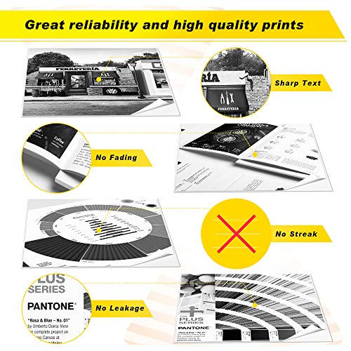 v4ink 4-Pack Compatible Toner Cartridge Replacement for Brother TN580 TN620 TN650 High-Yield work with HL-5240 HL-5250 HL-5340 HL-5370 MFC-8460 MFC-8480 MFC-8680 MFC-8690 MFC-8860 MFC-8890 Series