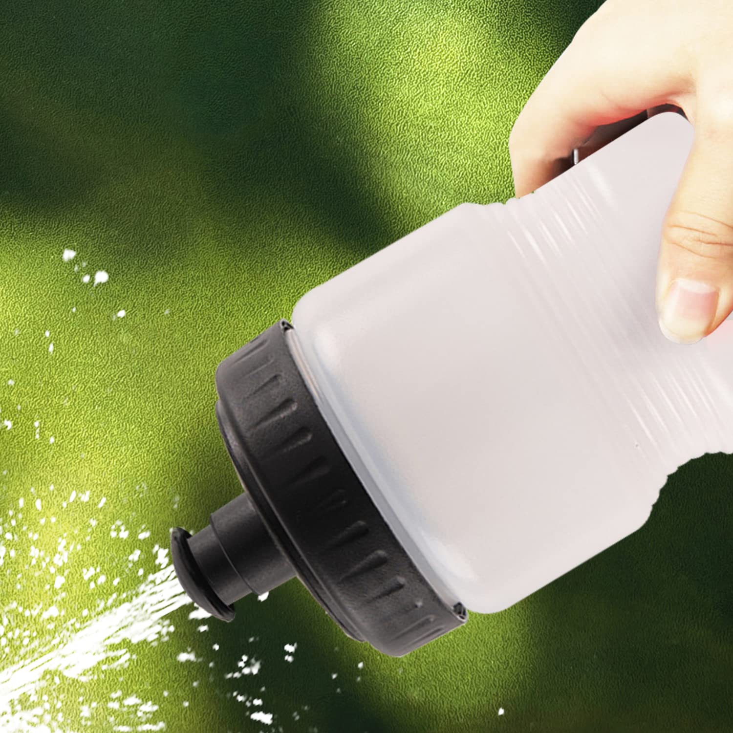 ROMING Bicycle Bulk Water Bottles BPA Free Plastic Bottles,3PCS Squeeze Water Bottle Wide Mouth Lid Water Jug Push/Pull Cap, Sports 24oz Mountain Bike Water Bottles for Bicycles,Fitness,Cycling.