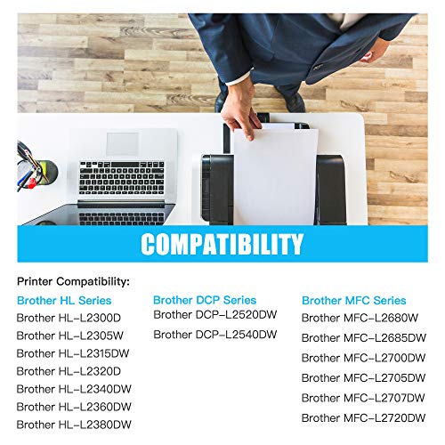 TonerPlusUSA Compatible TN630 TN660 Toner Cartridge TN-630 TN-660 High Yield Toner Cartridge Replacement for Brother Laser Printer – Black [2 Pack]