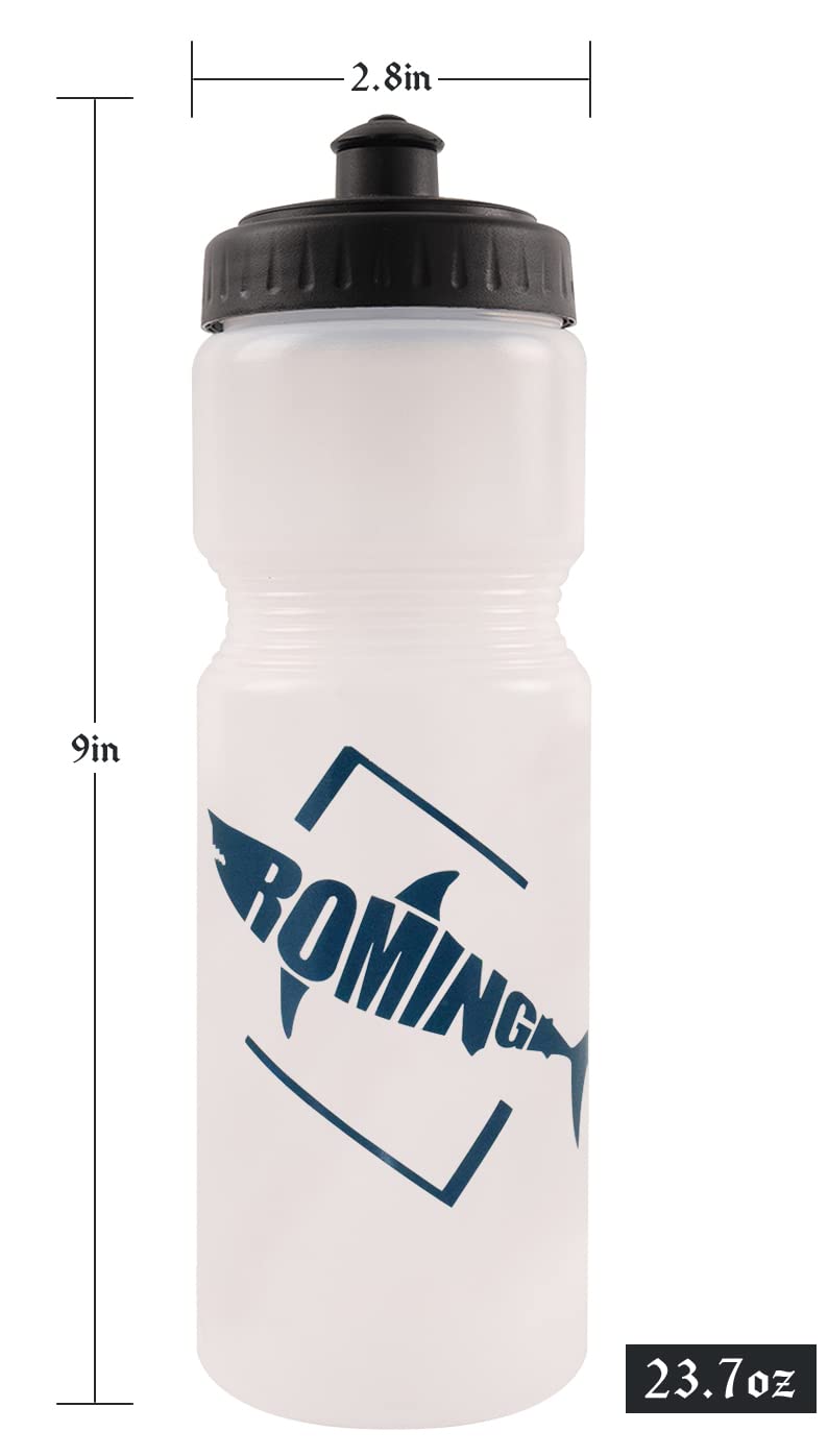 ROMING Bicycle Bulk Water Bottles BPA Free Plastic Bottles,3PCS Squeeze Water Bottle Wide Mouth Lid Water Jug Push/Pull Cap, Sports 24oz Mountain Bike Water Bottles for Bicycles,Fitness,Cycling.