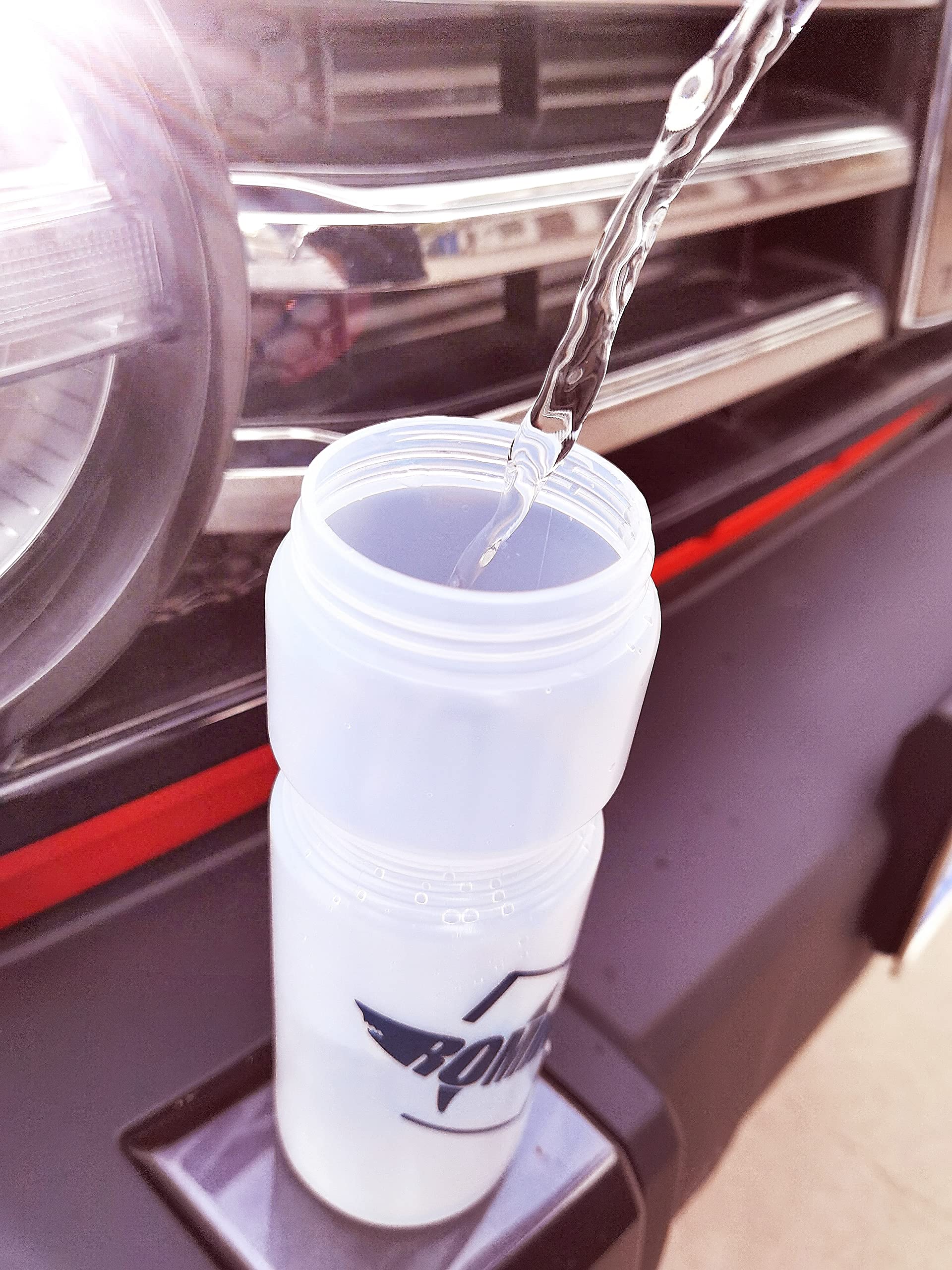 ROMING Bicycle Bulk Water Bottles BPA Free Plastic Bottles,3PCS Squeeze Water Bottle Wide Mouth Lid Water Jug Push/Pull Cap, Sports 24oz Mountain Bike Water Bottles for Bicycles,Fitness,Cycling.