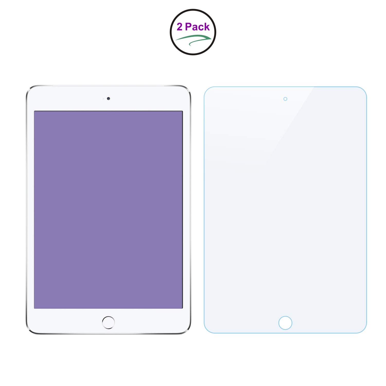 Entwth Anti Blue Light Tempered Glass Screen Protector[2 Pack] for iPad Pro 12.9-inch(2015/2017 Release, 1st/2nd Gen),[Eye Care,Relieve Eye Fatigue] Blocks Excessive Harmful Blue Light & UV