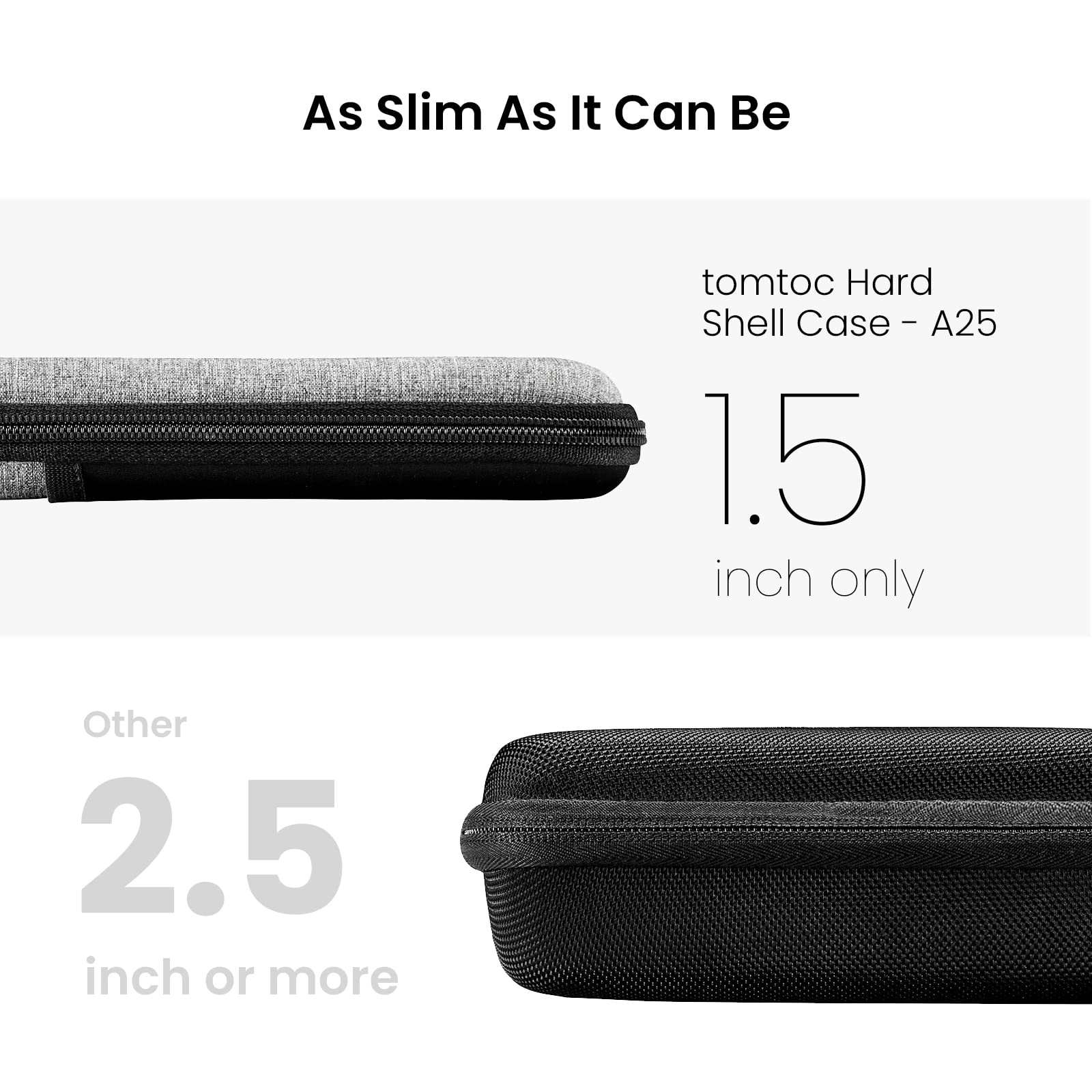 Tomtoc Hardshell Laptop Shoulder Bag for 16-inch MacBook Pro/Air, Organized Protective Hard Case with Tablet Pocket for Up to 13 Inch iPad Pro