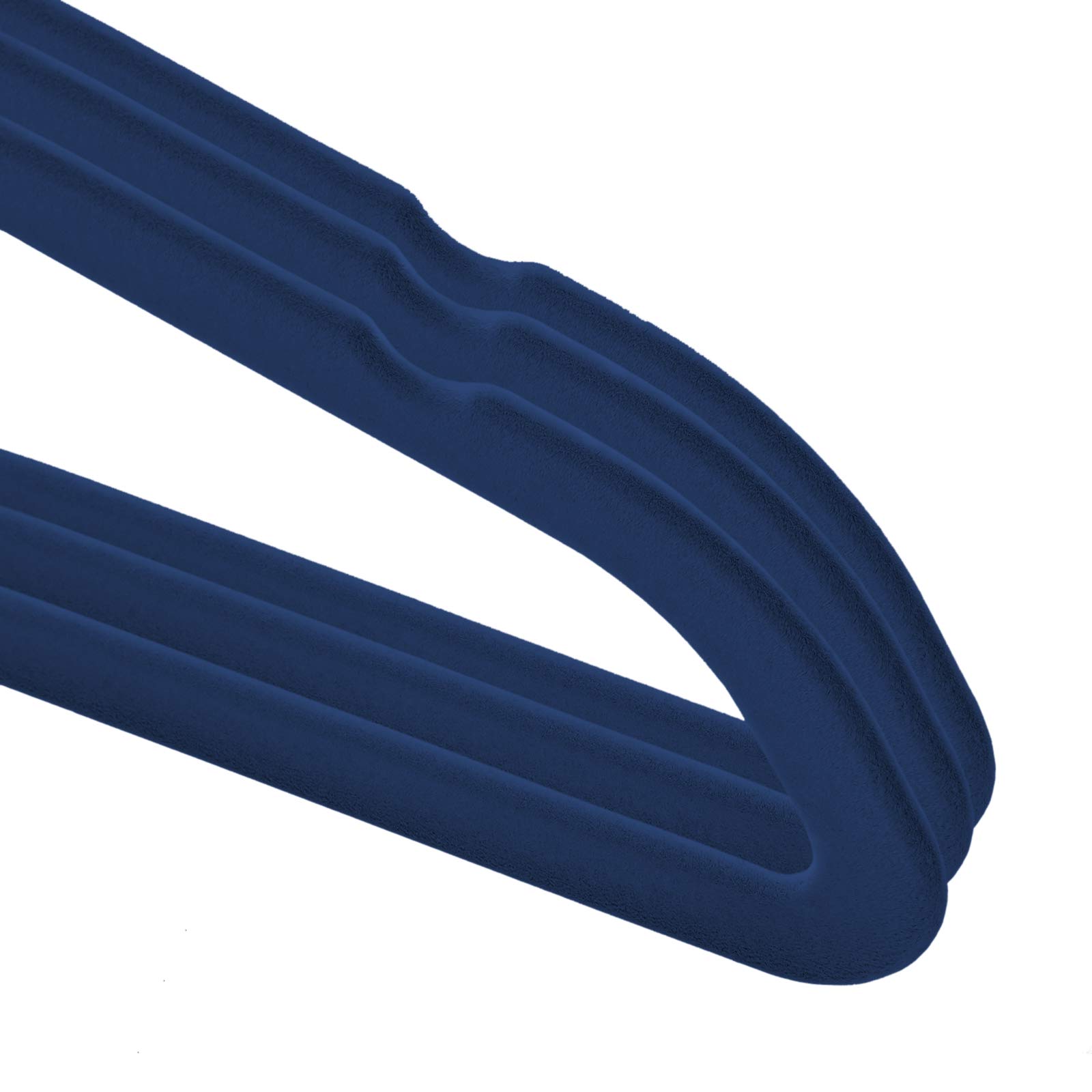 Casafield 50 Velvet Kid's Hangers - 14" Size for Children's Clothes - Royal Blue