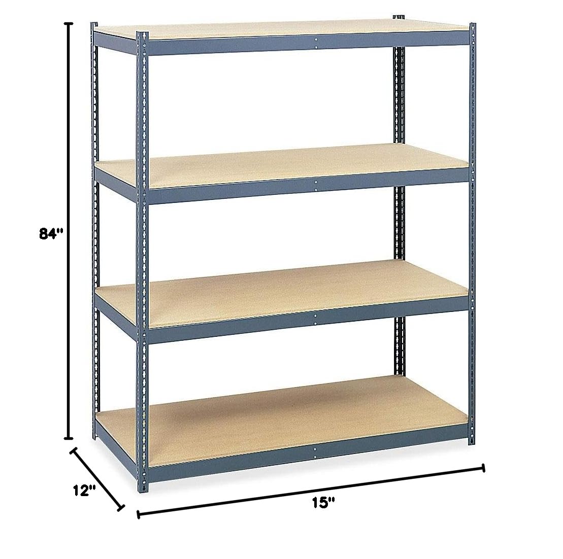 Safco Products 5261 Archival Shelving Shelves for use with Archival Shelving Frame 5260, Sold Separately, (Qty. 4), Tan
