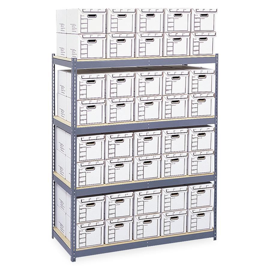 Safco Products 5261 Archival Shelving Shelves for use with Archival Shelving Frame 5260, Sold Separately, (Qty. 4), Tan