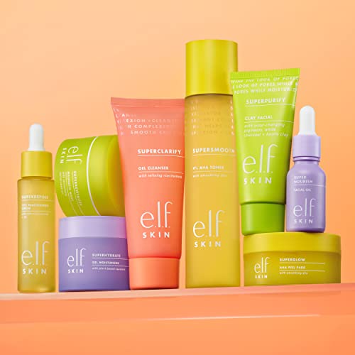 e.l.f., SuperClarify Cleanser, Lightweight, Gentle, Effective, Soothing, Removes Makeup and Impurities, Prevents Clogged Pores, Strengthens , Infused with Lavender, 3.4 Fl Oz
