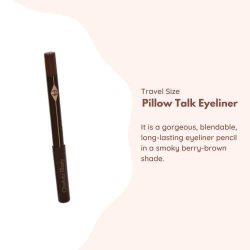 Charlotte Tilbury Pillow Talk Mascara & Eyeliner Beautifying Eye Filter Set:: Push Up Lashes Volumizing & Lengthening Mascara for Eyelashes and Pillow Talk Eyeliner