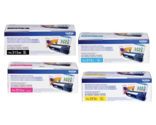 Genuine OEM Brother MFC-9460CDN 4-High Yield Black/Cyan/Magenta/Yellow Toner