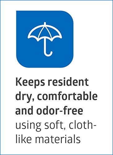 Medline Extended Wear Overnight Adult Briefs with Tabs, Maximum Absorbency Adult Diapers, Large (60 Count)
