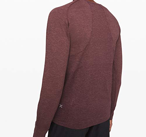 Lululemon Mens Metal Vent Tech Long Sleeve Shirt (Smoky Red/Red Dust, XXL)