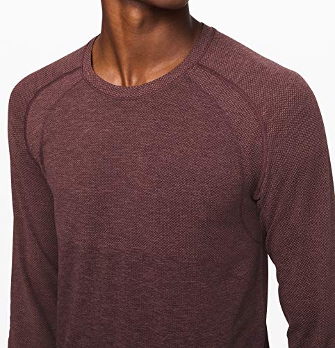 Lululemon Mens Metal Vent Tech Long Sleeve Shirt (Smoky Red/Red Dust, XXL)
