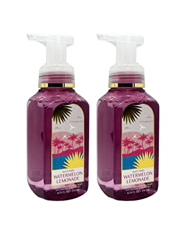 Bath & Body Works Watermelon Lemonade Gentle Foaming Hand Soap 8.75 Ounce 2-Pack (Watermelon Lemonade)