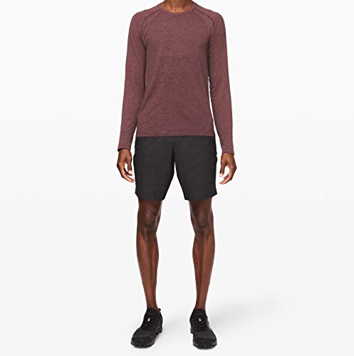 Lululemon Mens Metal Vent Tech Long Sleeve Shirt (Smoky Red/Red Dust, XXL)