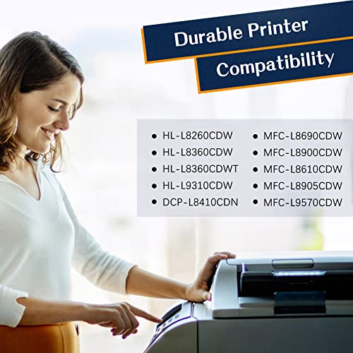 TN436 ColorKing Compatible Toner Cartridge Replacement for Brother TN436 TN-436BK TN433 TN431 Toner for Brother HL-L8360CDW HL-L8360CDWT MFC-L8900CDW HL-L8260CDW MFC-L8610CDW MFC-L9570 Printer(4 Pack)