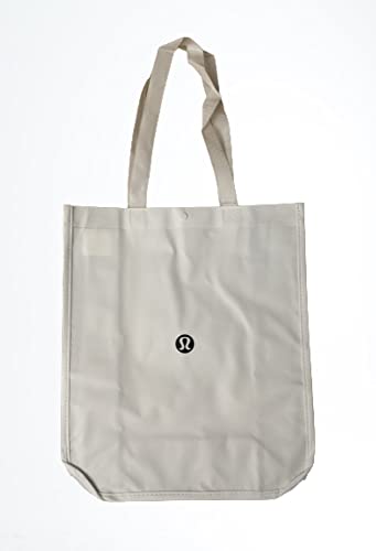 Lululemon White with Graphic Print Large Reusable Tote