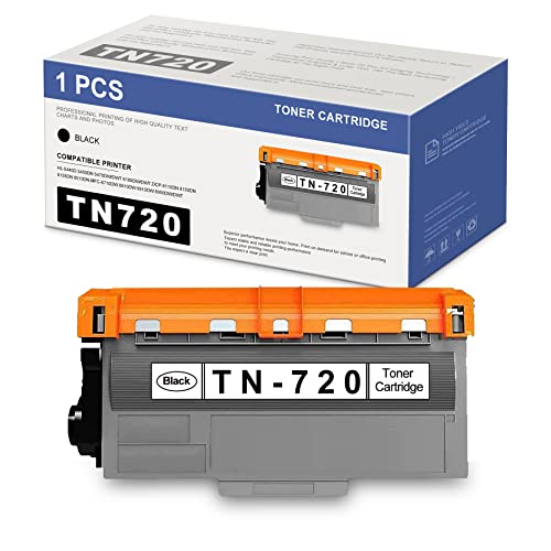 VASERINK TN720 TN-720 Toner Cartridge Compatible Replacement for Brother HL-5440D, DCP-8110DN , MFC-8710DW 8950DW/DWT Printer Ink, TN7201pk