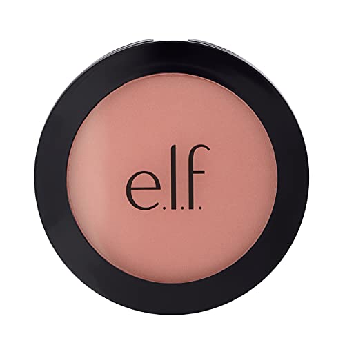 e.l.f, Primer-Infused Blush, Long-Wear, Matte, Bold, Lightweight, Blends Easily, Contours Cheeks, Always Rosy, All-Day Wear, 0.35 Oz
