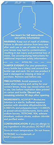 ACUVUE RevitaLens Multi-Purpose Disinfecting Solution 10 oz (Pack of 2)