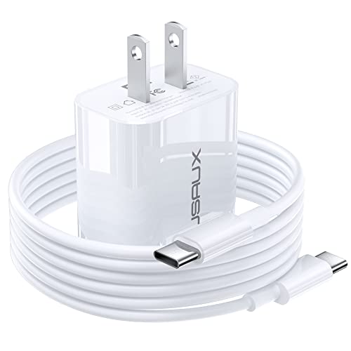 20W USB C Fast Charger Compatible with iPad Pro 12.9, iPad Pro 11 inch 2021/2020/2018, iPad Air 5th/4th 10.9 inch 2022/2020, iPad Mini 6, PD Wall Charger with 6.6FT USB C to C Charging Cable