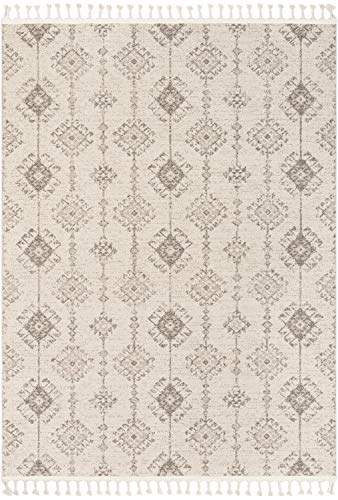 Well Woven Loop-De-Loop Concetta Moroccan Trellis Beige Kilim-Style 3'11" x 5'10" Area Rug