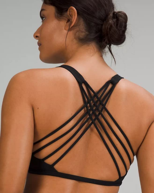 Lululemon Free to Be Wild Strappy Sports Bra Black (12)
