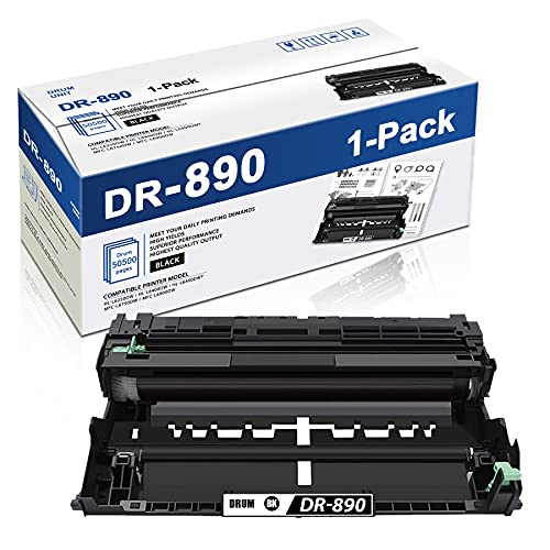MaxColor DR890 1 Pack(Black) Compatible DR-890 Drum Unit Replacement for Brother HL-L6250DW HL-L6400DW HL-L6400DWT MFC-L6750DW MFC-L6900DW Printer Drum Unit(Toner Not Included).