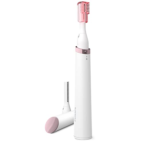 Philips Beauty Women's Bikini Trimmer and Precision Trimmer Special Edition Bundle, BRT387/90,Pink and White