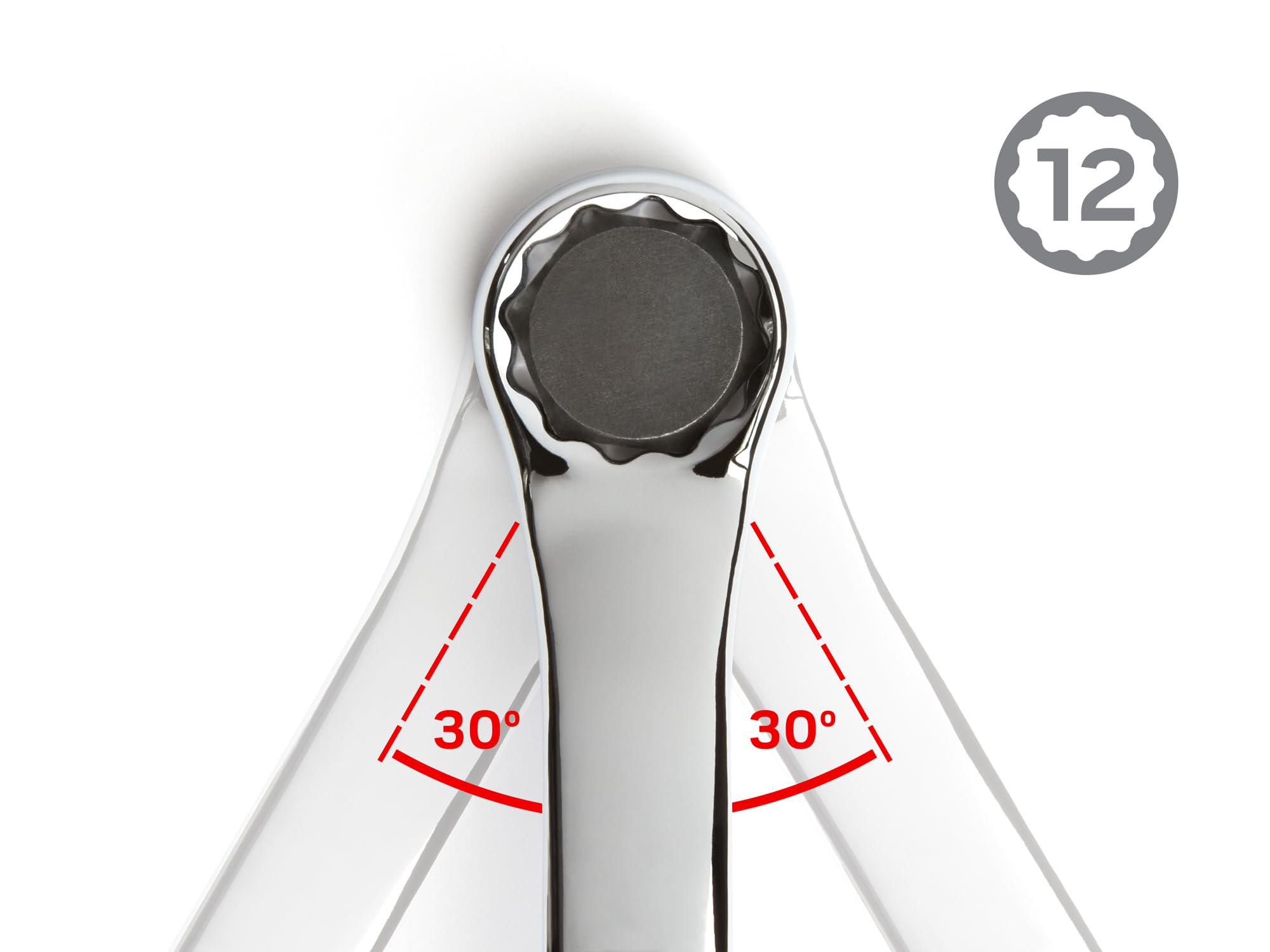 TEKTON 8 mm x 10 mm 45-Degree Offset Box End Wrench | WBE24308