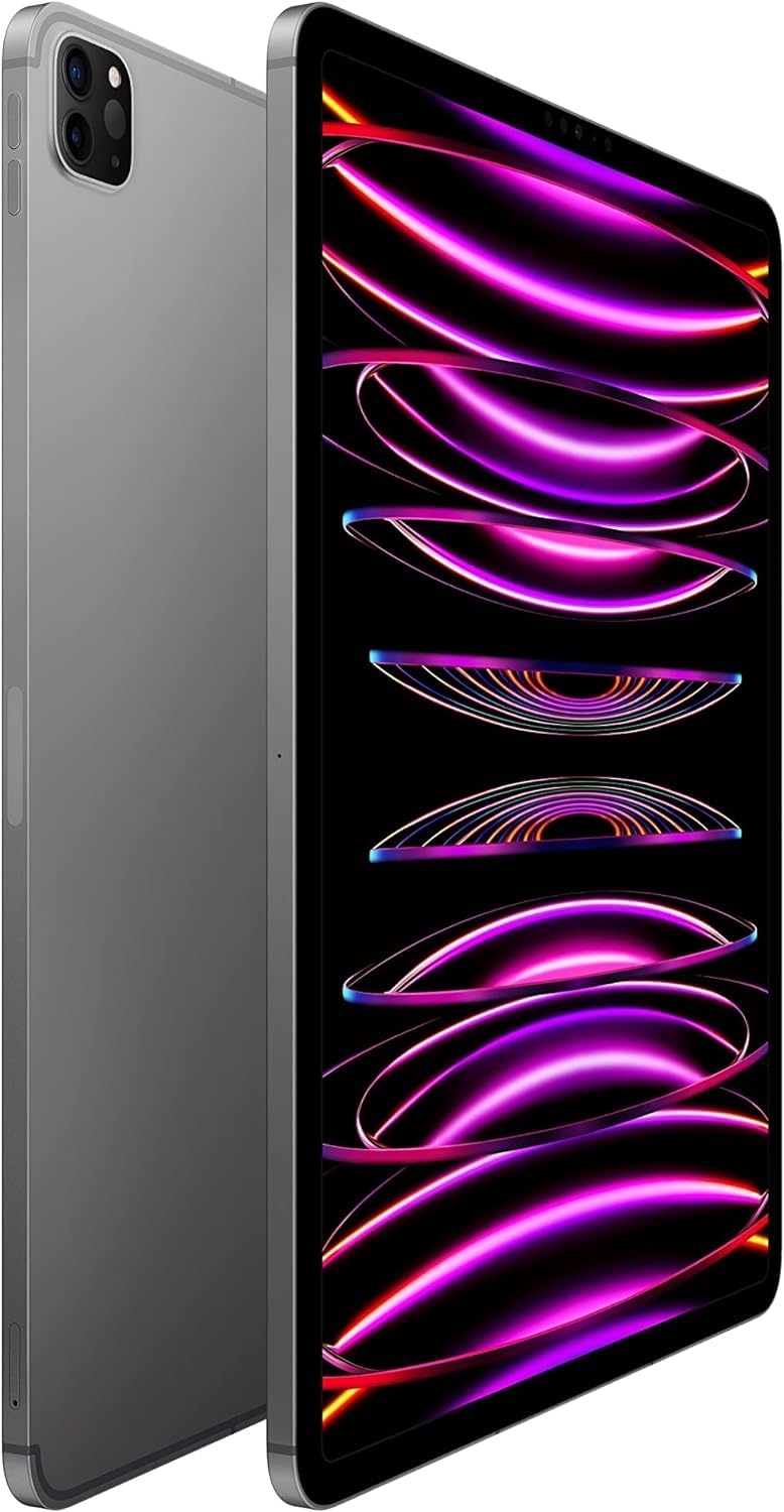 2022 Apple iPad Pro (12.9-inch, Wi-Fi + Cellular, 128GB) - Space Gray (Renewed)