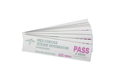 Medline Steam Integrator Strips, Class 5, 4" (Pack of 250)