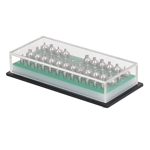 ViaGasaFamido Watch Press Tool Kit 48Pcs Dies Watch Repair Tool Watch Opener Watch Back Case Closer Watchmaker Jewelling Tool Aluminum Alloy Green with Storage Box