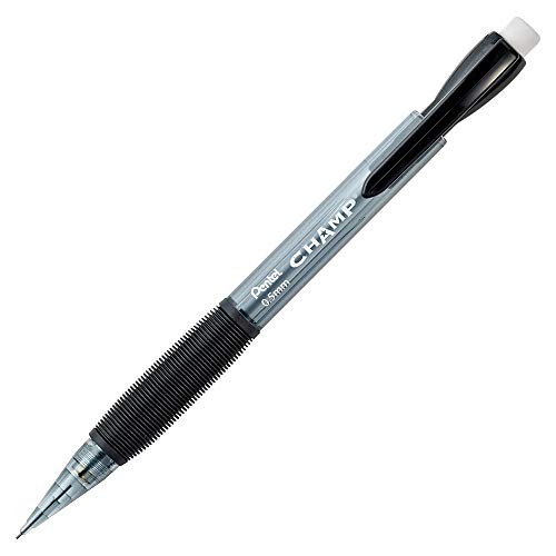 Pentel Champ Pencil, Automatic Pencil, 0.5mm Lead Size, Black Barrel, Box of 12 (AL15A)
