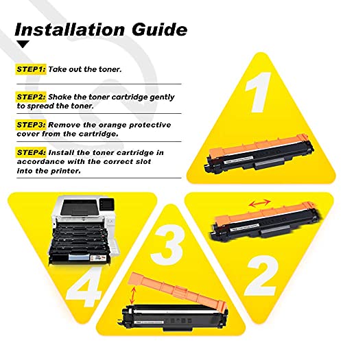 v4ink Compatible Toner Cartridge Replacement for Brother TN223 TN227BK TN227 Black Toner Cartridge for use with Brother MFC-l3770CDW MFC-l3750CDW MFC-l3710CW HL-L3290CDW HL-L3230CDW Printer 1 Pack