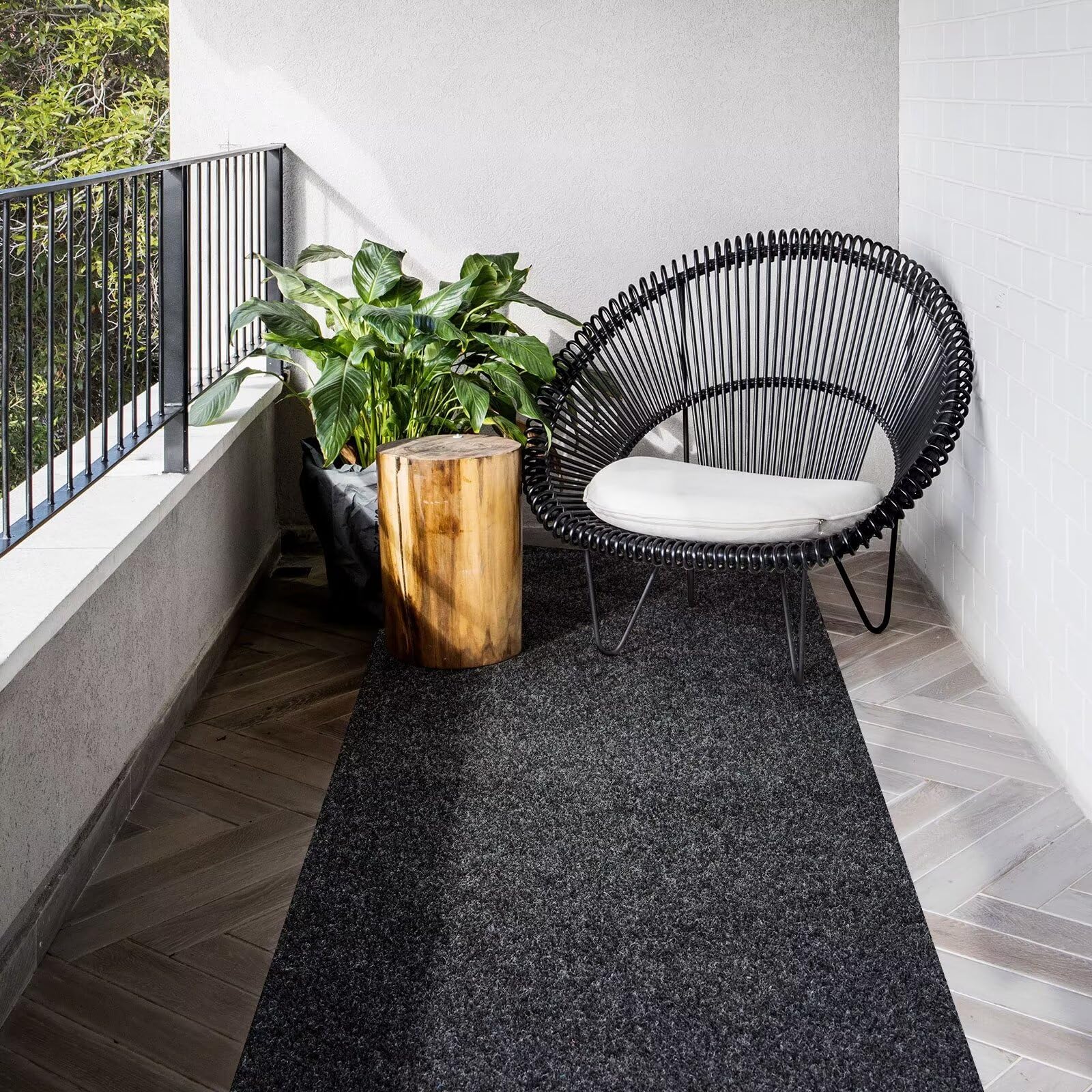 Aminana Custom Sizes Runner Rug 2ft x 6ft Indoor Outdoor Utility Carpet Runner,Area Rugs with Non-Slip Rubber Backing for Hallway Kitchen Entryway Balcony Garage Stair Laundry Room Bathroom
