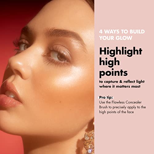 e.l.f. Halo Glow Liquid Filter, Complexion Booster For A Glowing, Soft-Focus Look, Infused With Hyaluronic Acid, Vegan & Cruelty-Free, Tan/Deep