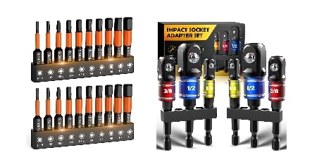 Buy Two Save More-Tools Impact Socket Adapter Set: Christmas Stocking Stuffers for Men Adults Dad and Mens Stocking Stuffers Impact Hex Head