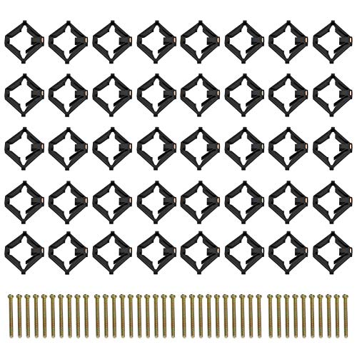 gernie 86Mm Switch Box Repair Tool Screws Repairer Restorer 40Pcs Insulation Fixing Artifact Set Box 86Mm Series Socket Box 40 Set Tool Tool Utensil Metric Inserts Kits (Insulation Type)