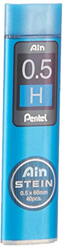 Pentel Ain Stein Mechanical Pencil Lead, 0.5mm H, 40 Leads (C275-H)
