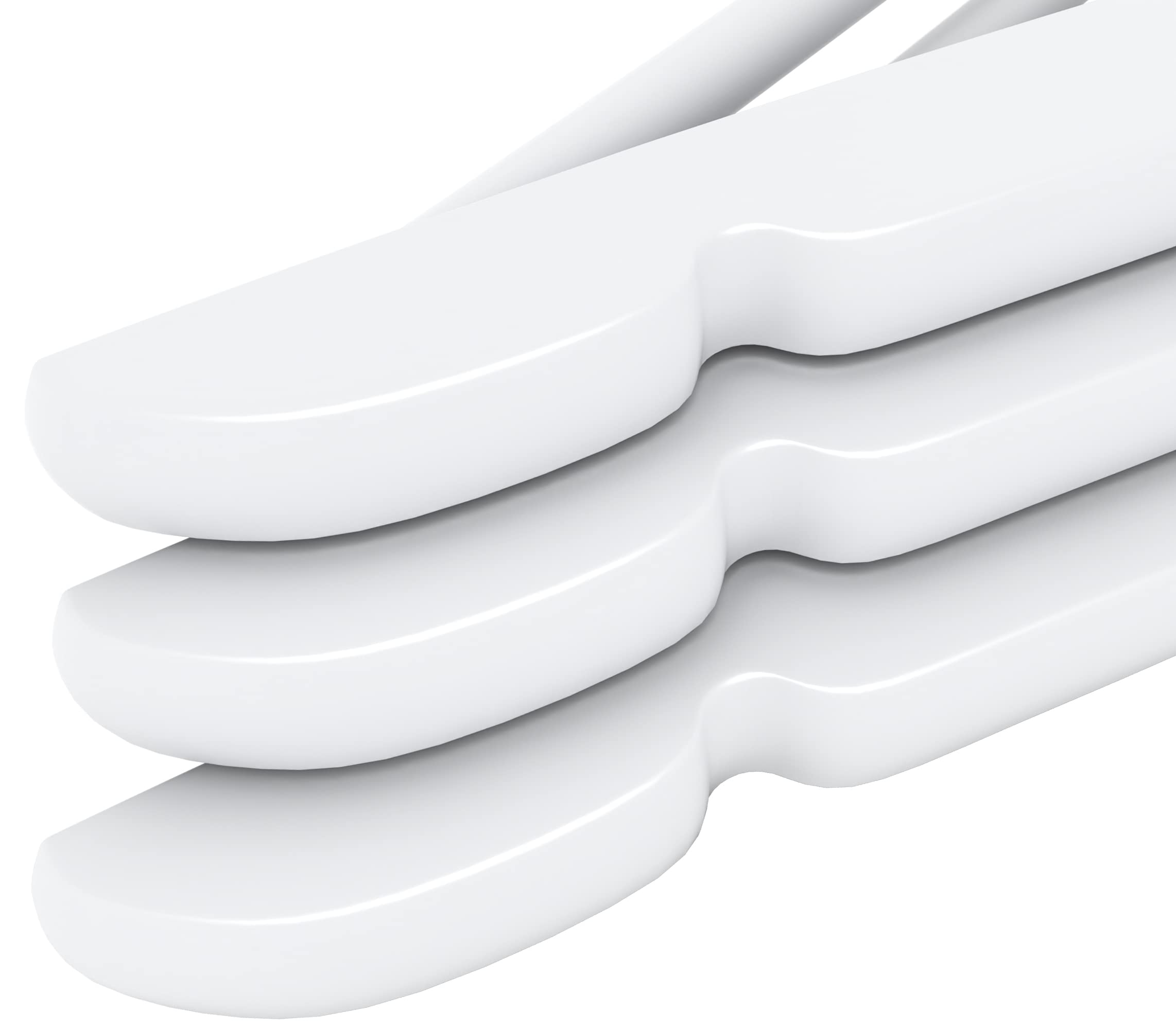 Utopia Home Premium Wooden Hangers 20 Pack - Durable & Slim Coat Hanger - Suit Hanger with 360-Degree Rotatable Hook - Wood Hangers with Shoulder Grooves (White Color)