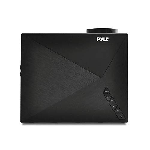 Pyle Mini Video Projector 1080p Full HD Multimedia LED Cinema System for Home Theater, Office Conference Presentations w/ Keystone and HDMI Input for Laptop, PC Computer Digital Video, TV - (PRJG82)