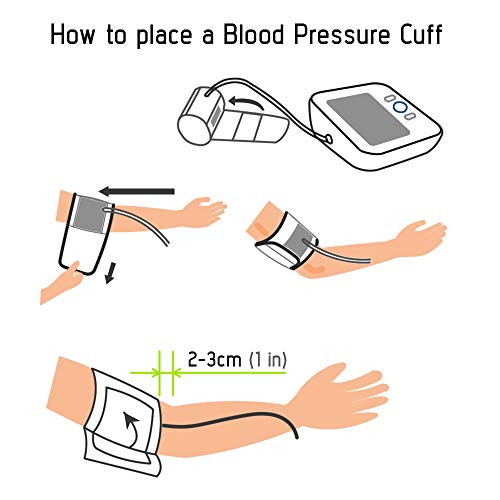 Paramed Blood Pressure Monitor - Bp Machine - Automatic Upper Arm Blood Pressure Cuff 8.7-15.7 inches - Large LCD Display 120 Sets Memory - Device Bag & Batteries Included