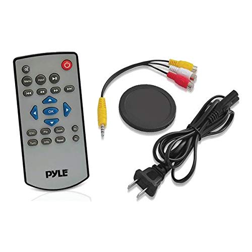 Pyle Mini Video Projector 1080p Full HD Multimedia LED Cinema System for Home Theater, Office Conference Presentations w/ Keystone and HDMI Input for Laptop, PC Computer Digital Video, TV - (PRJG82)