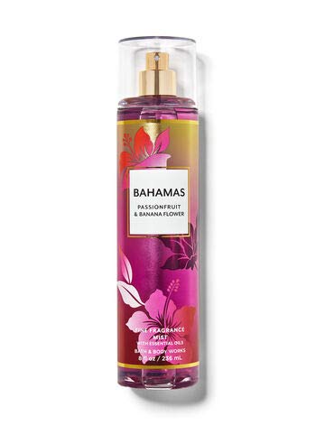 Bath and Body Works Bahamas Passionfruit & Banana Flower 3 Piece Set Shower Gel, Body Cream, Fine Fragrance Mist