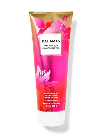 Bath and Body Works Bahamas Passionfruit & Banana Flower 3 Piece Set Shower Gel, Body Cream, Fine Fragrance Mist